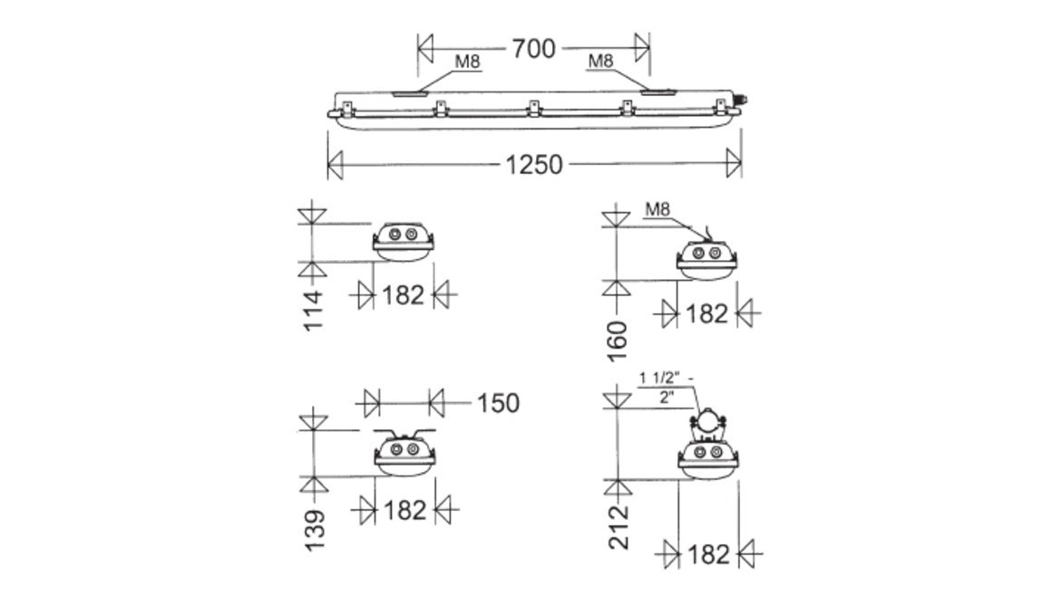 Linear GRP luminaire for Zone 1 & 21 areas | Abtech
